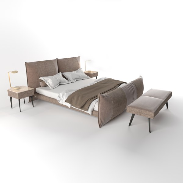 Gamma bed night 3D - TurboSquid 1470943