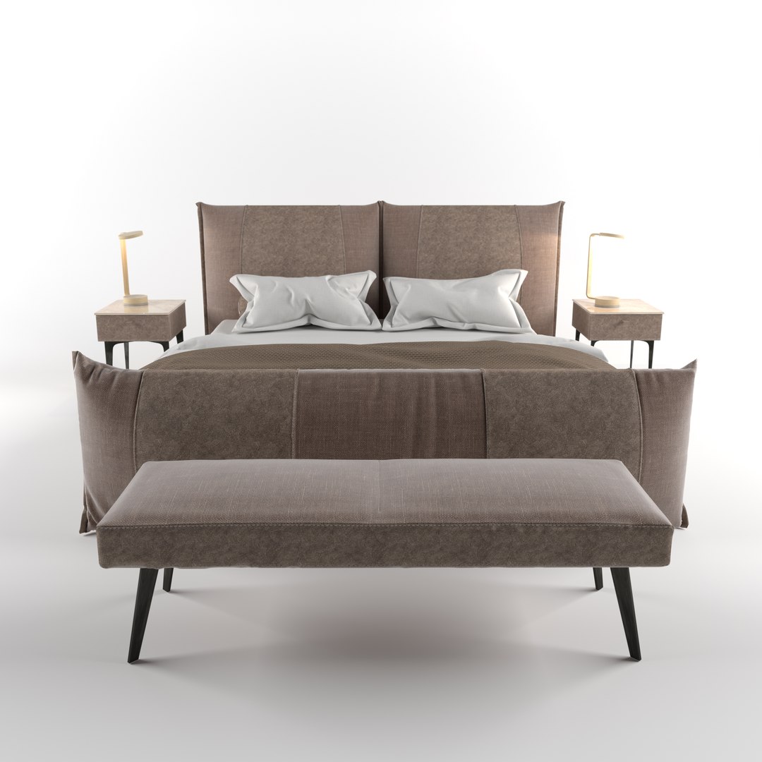 Gamma Bed Night 3D - TurboSquid 1470943