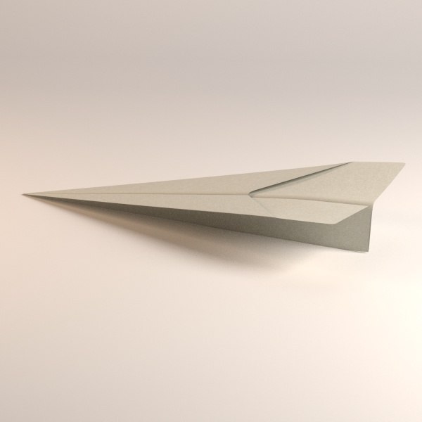 Paper Airplane 3D Models for Download | TurboSquid