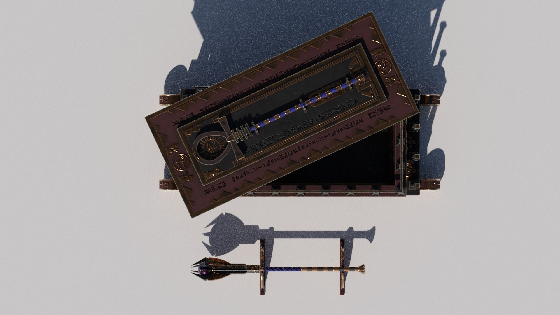 OB 02 Egyptian Necromancer Kit - Sledge Casket 3D model - TurboSquid ...
