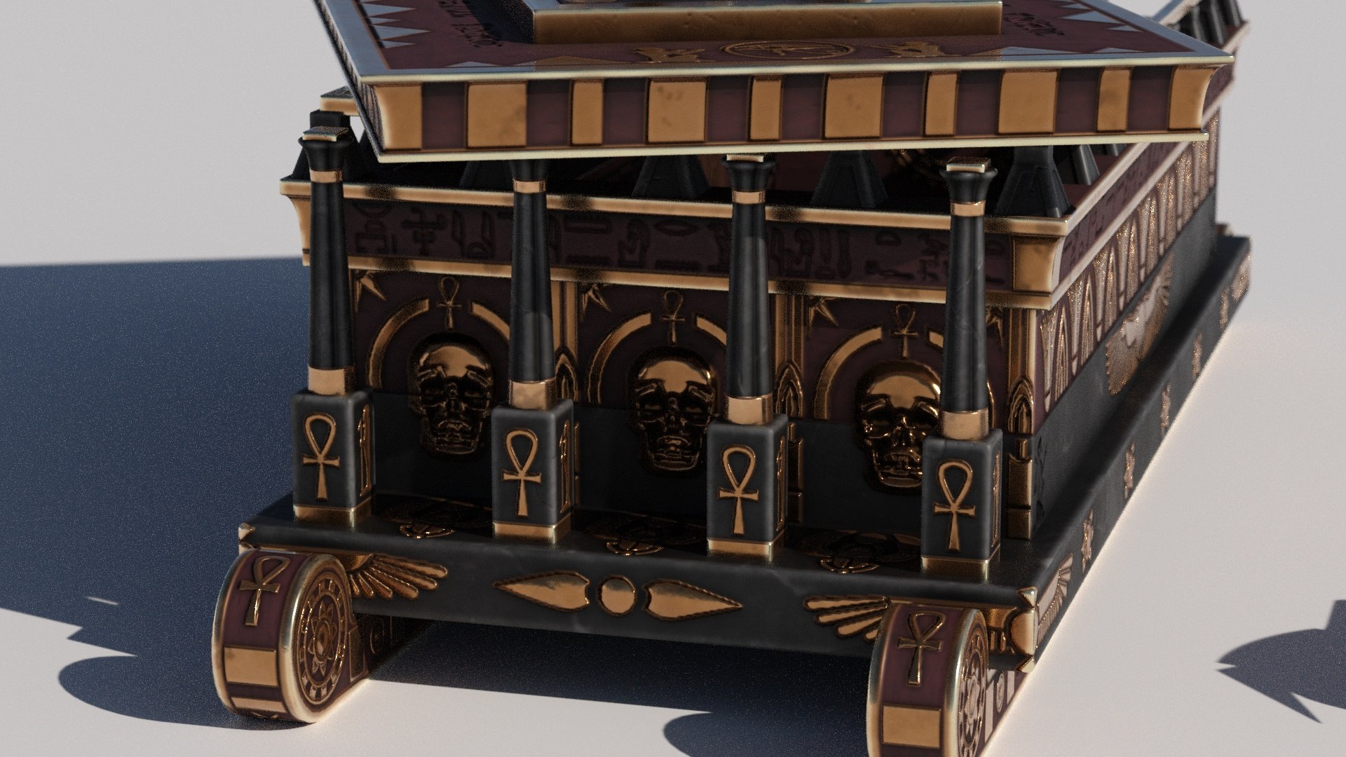 OB 02 Egyptian Necromancer Kit - Sledge Casket 3D model - TurboSquid ...