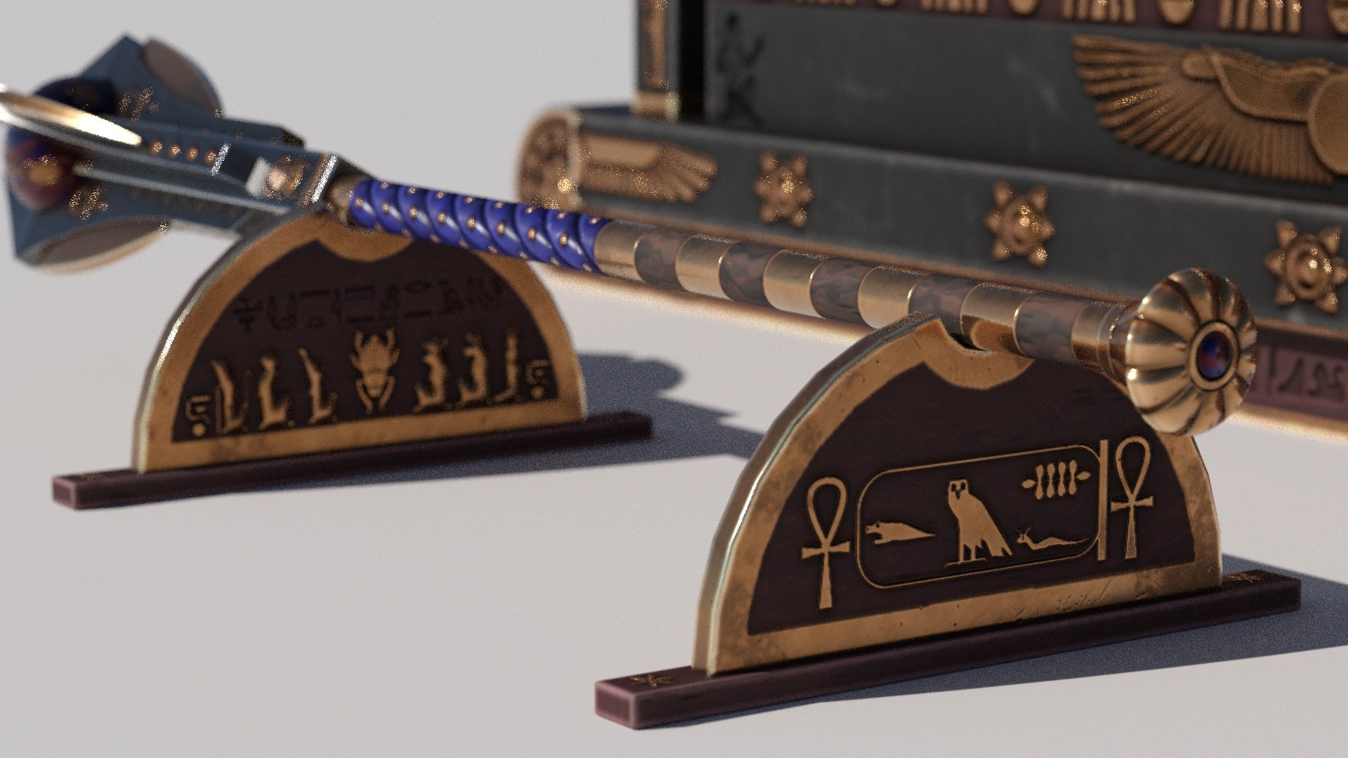 OB 02 Egyptian Necromancer Kit - Sledge Casket 3D model - TurboSquid ...