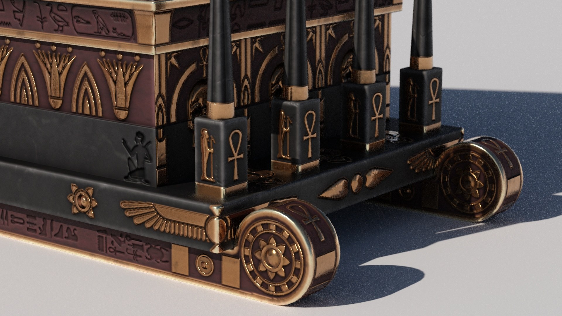 OB 02 Egyptian Necromancer Kit - Sledge Casket 3D model - TurboSquid ...