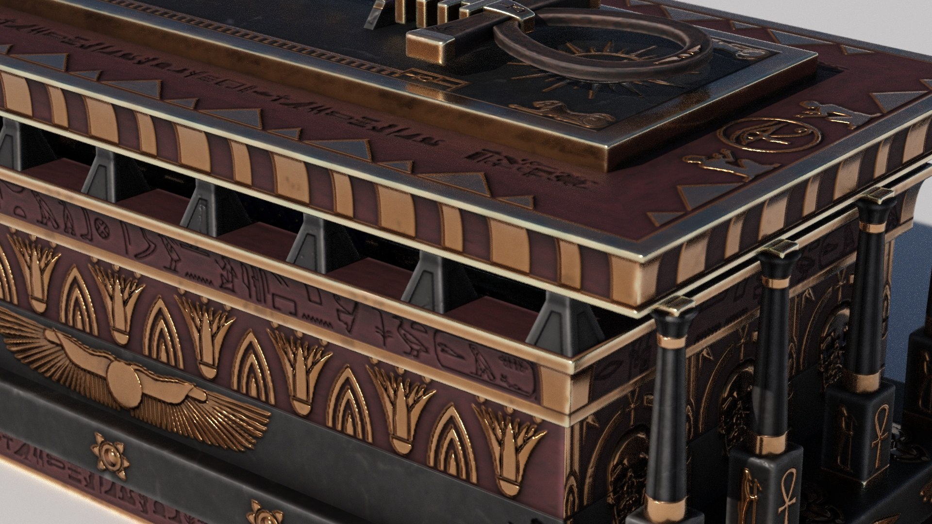 OB 02 Egyptian Necromancer Kit - Sledge Casket 3D model - TurboSquid ...
