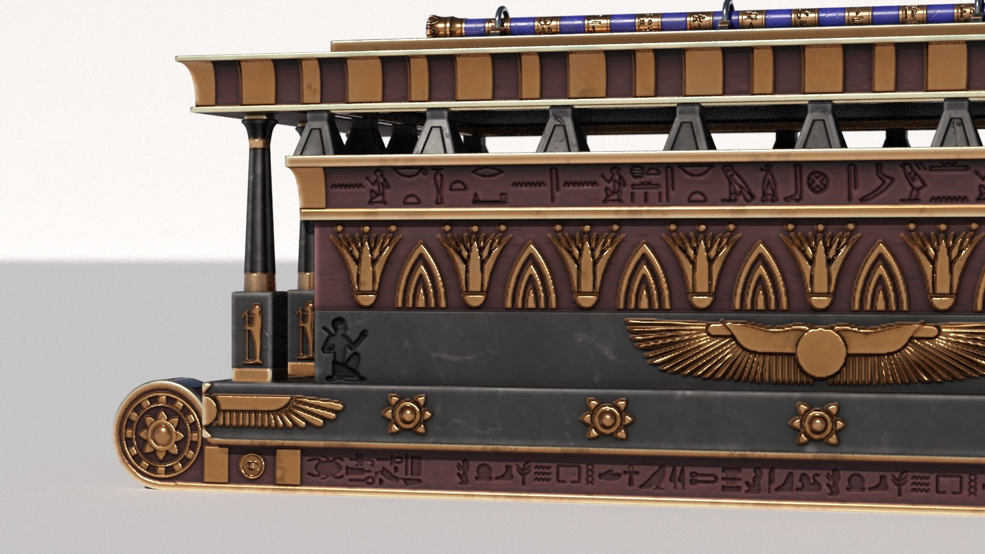 OB 02 Egyptian Necromancer Kit - Sledge Casket 3D model - TurboSquid ...