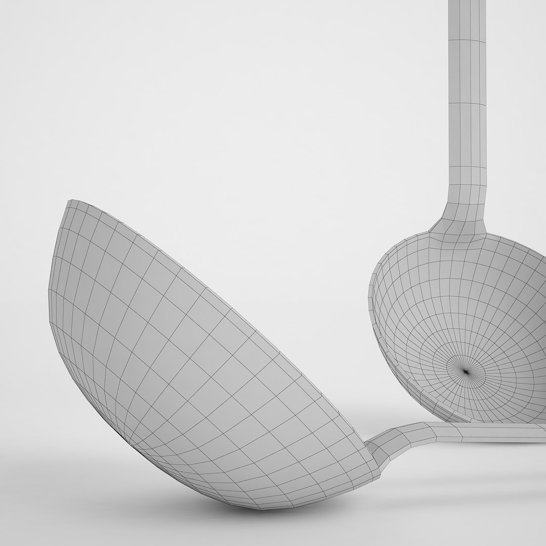 3d Model Kitchen Ladle