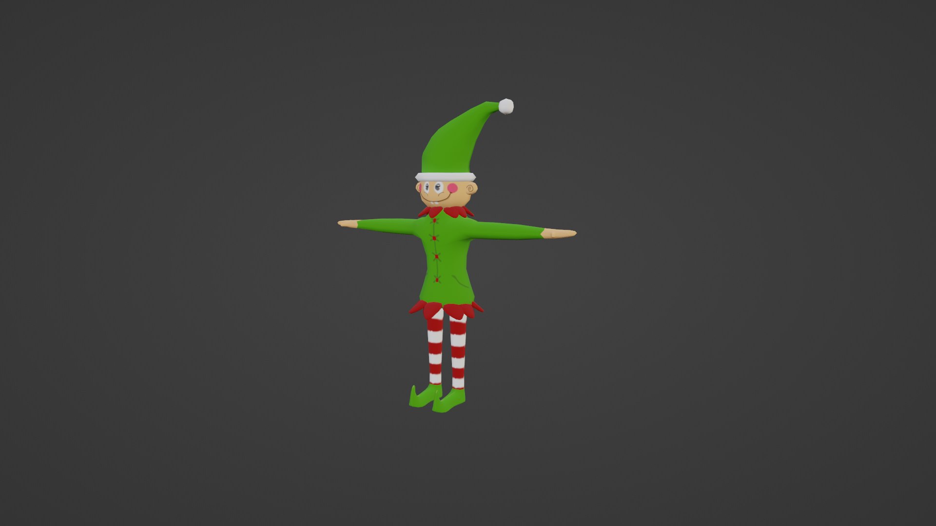 ANIMATED CHRISTMAS ELF READY TO USE 3D Model - TurboSquid 2314933