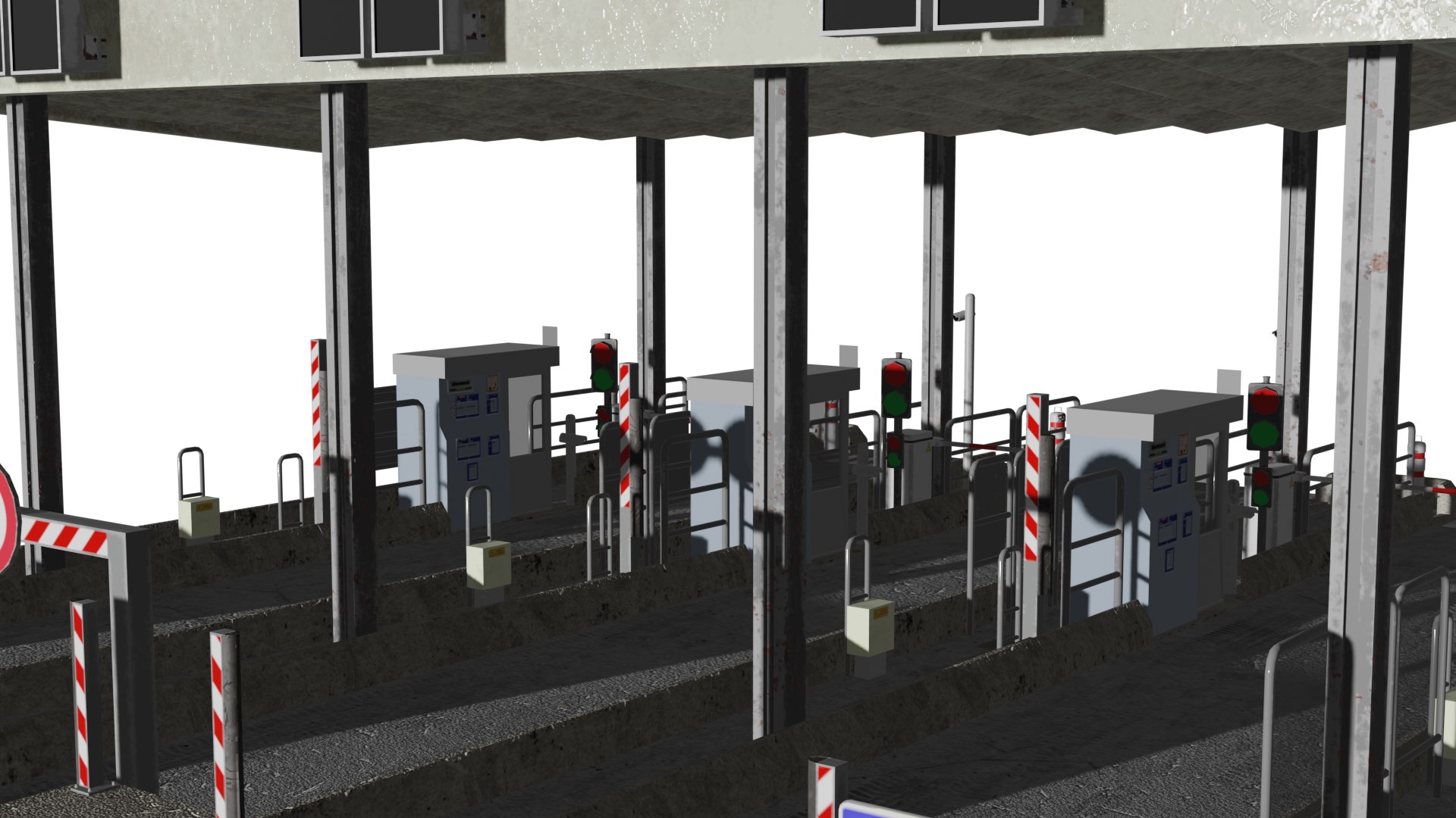 Toll Gate French 3D Model - TurboSquid 1929765