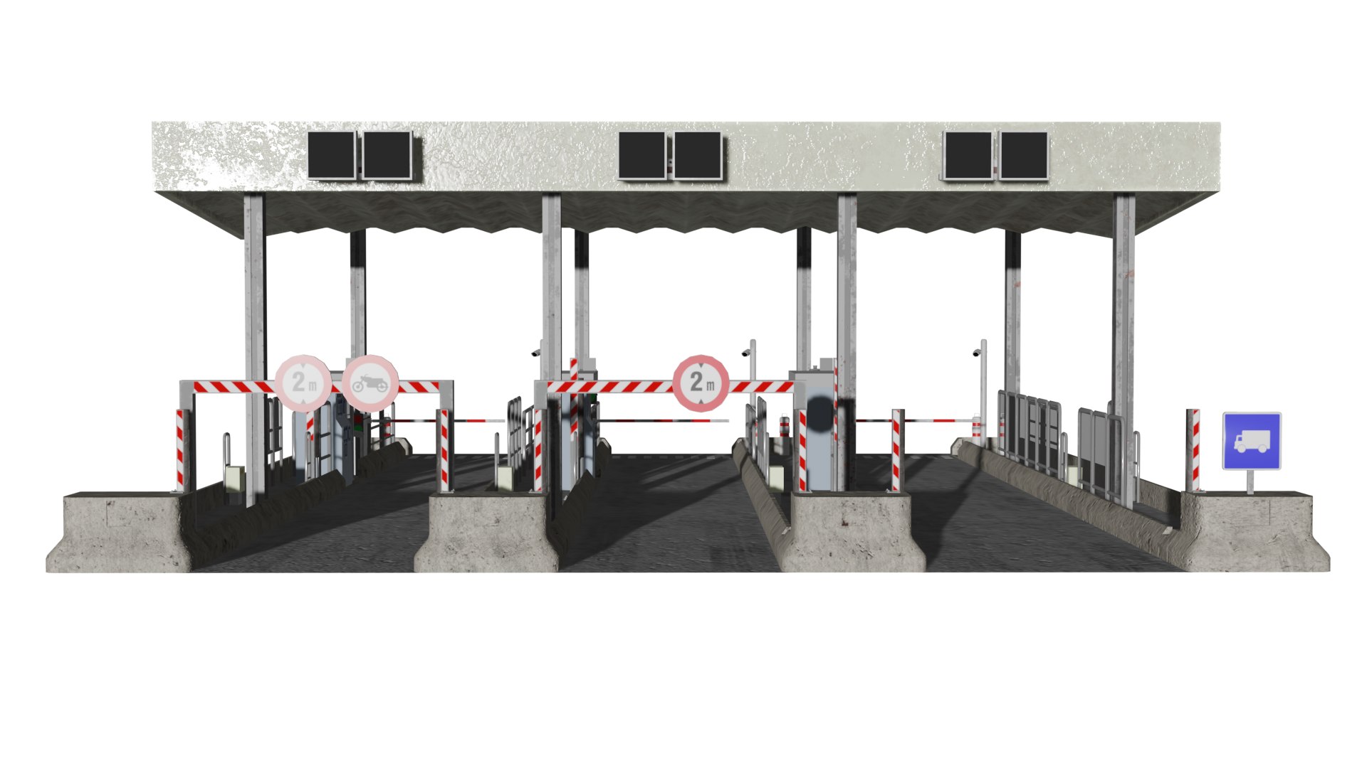 Toll Gate French 3D Model - TurboSquid 1929765