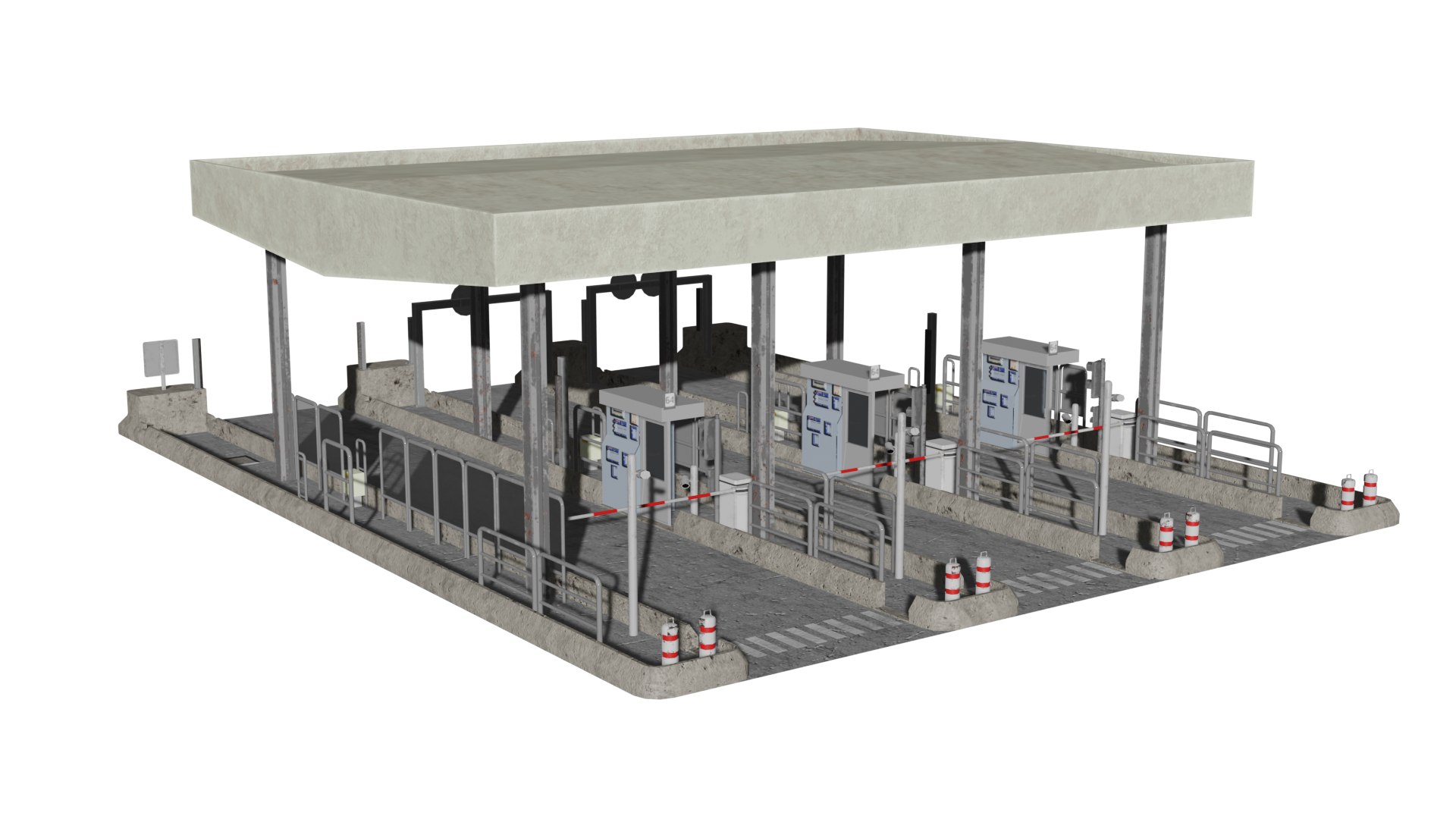Toll Gate French 3D Model - TurboSquid 1929765