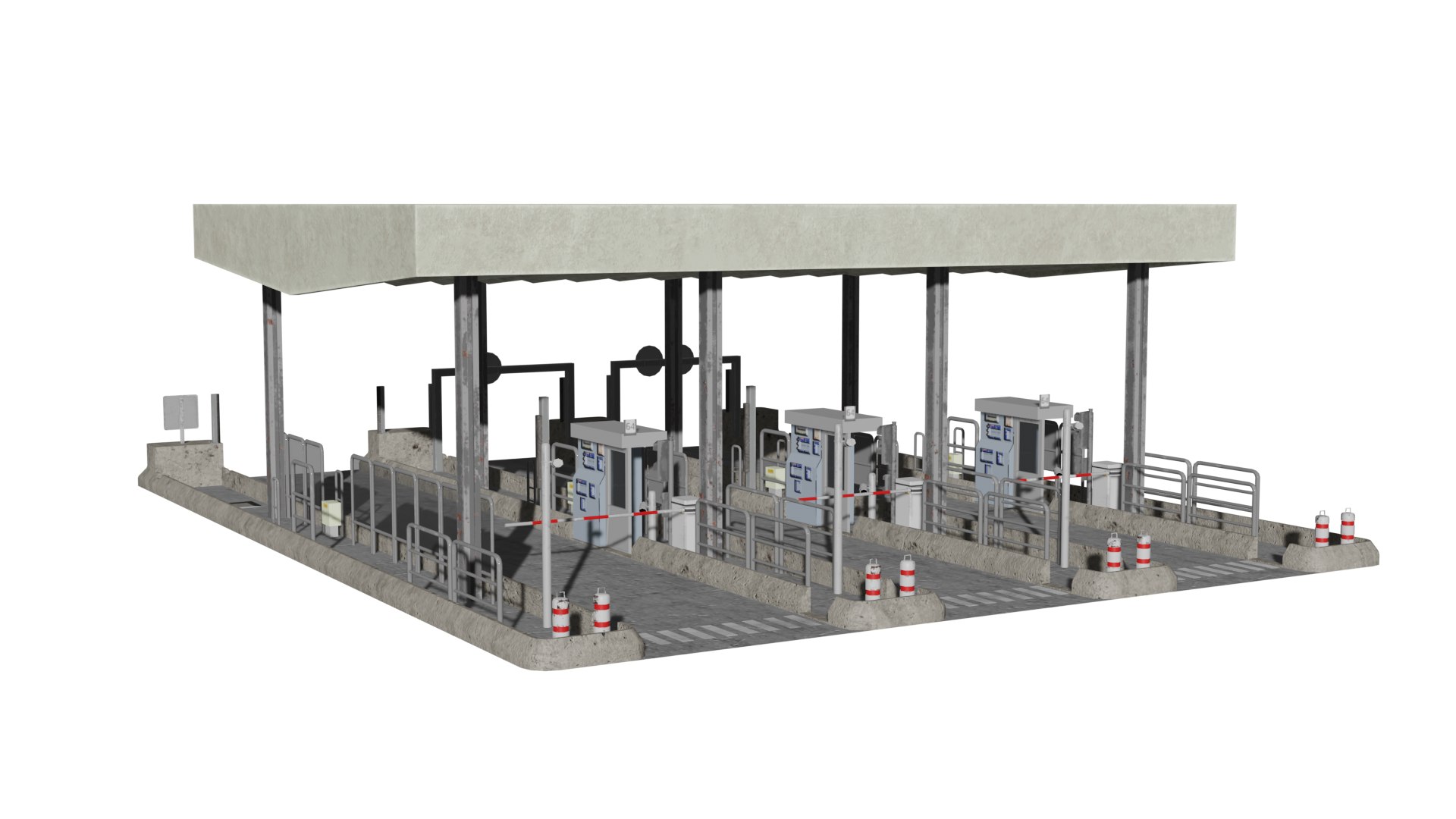 Toll Gate French 3D Model - TurboSquid 1929765