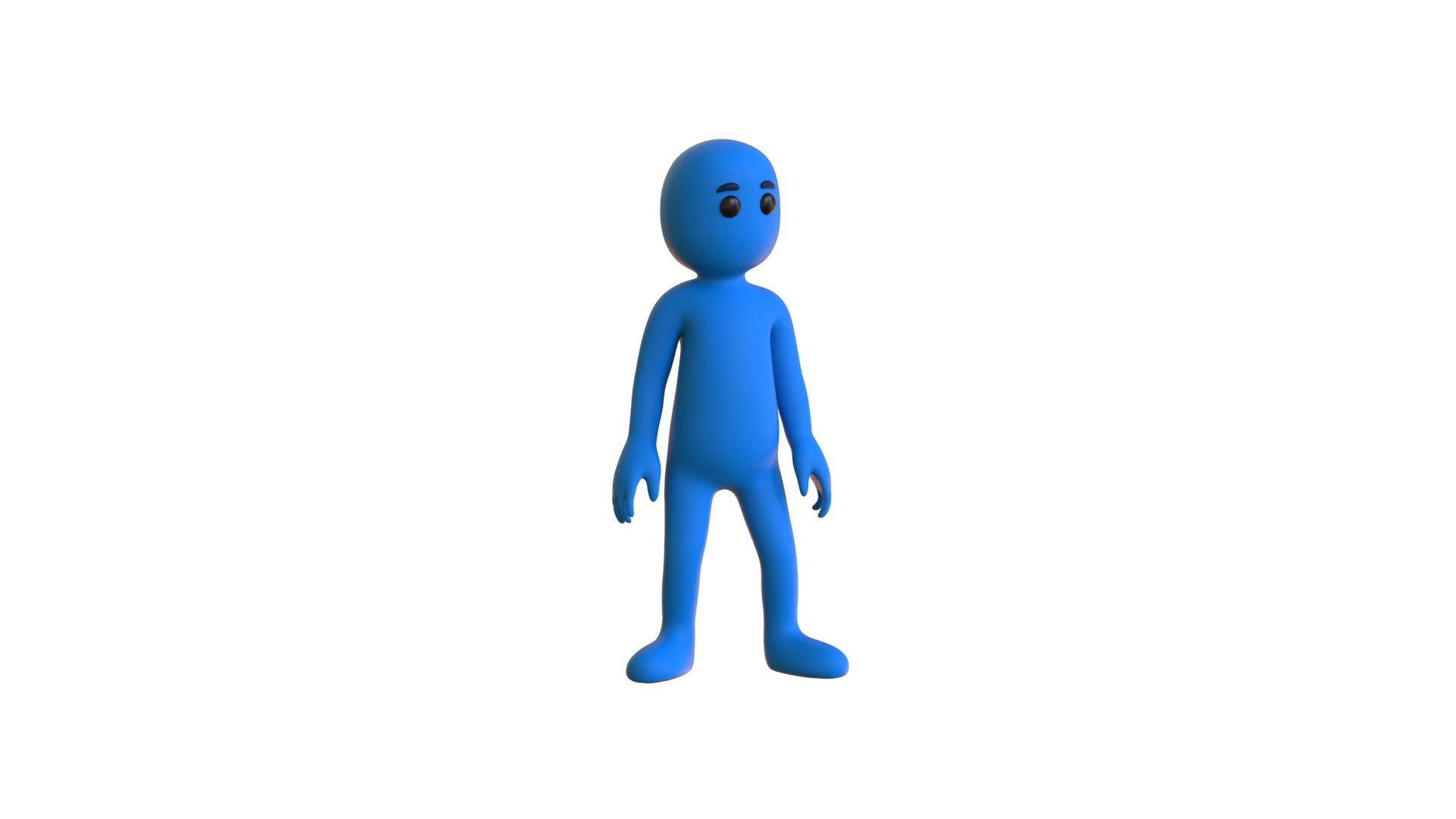 Low Poly Blue Guy Rigged Model - TurboSquid 2382794