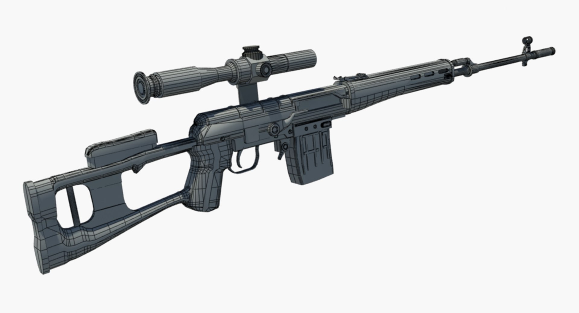 3D dragunov sniper rifle - TurboSquid 1261944