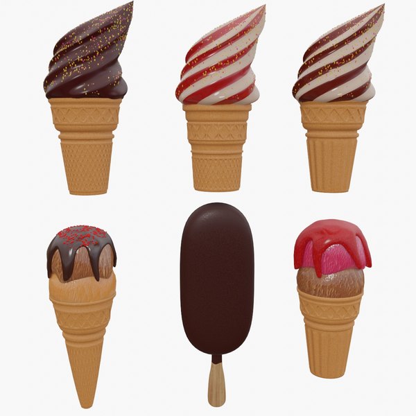 3d model ice cream