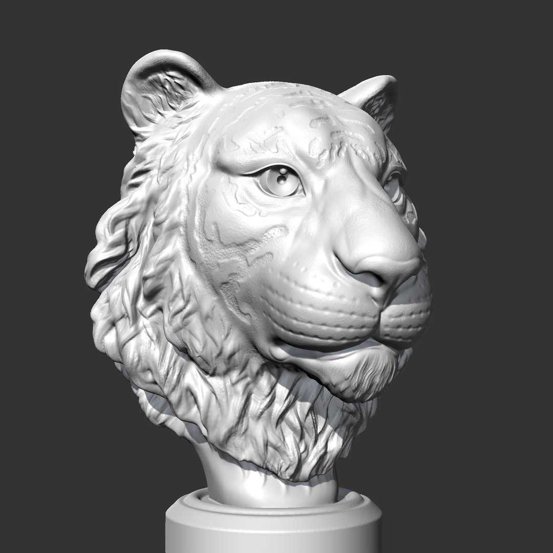 Tiger Head AM16 3D Print Model 3D Model - TurboSquid 2071557
