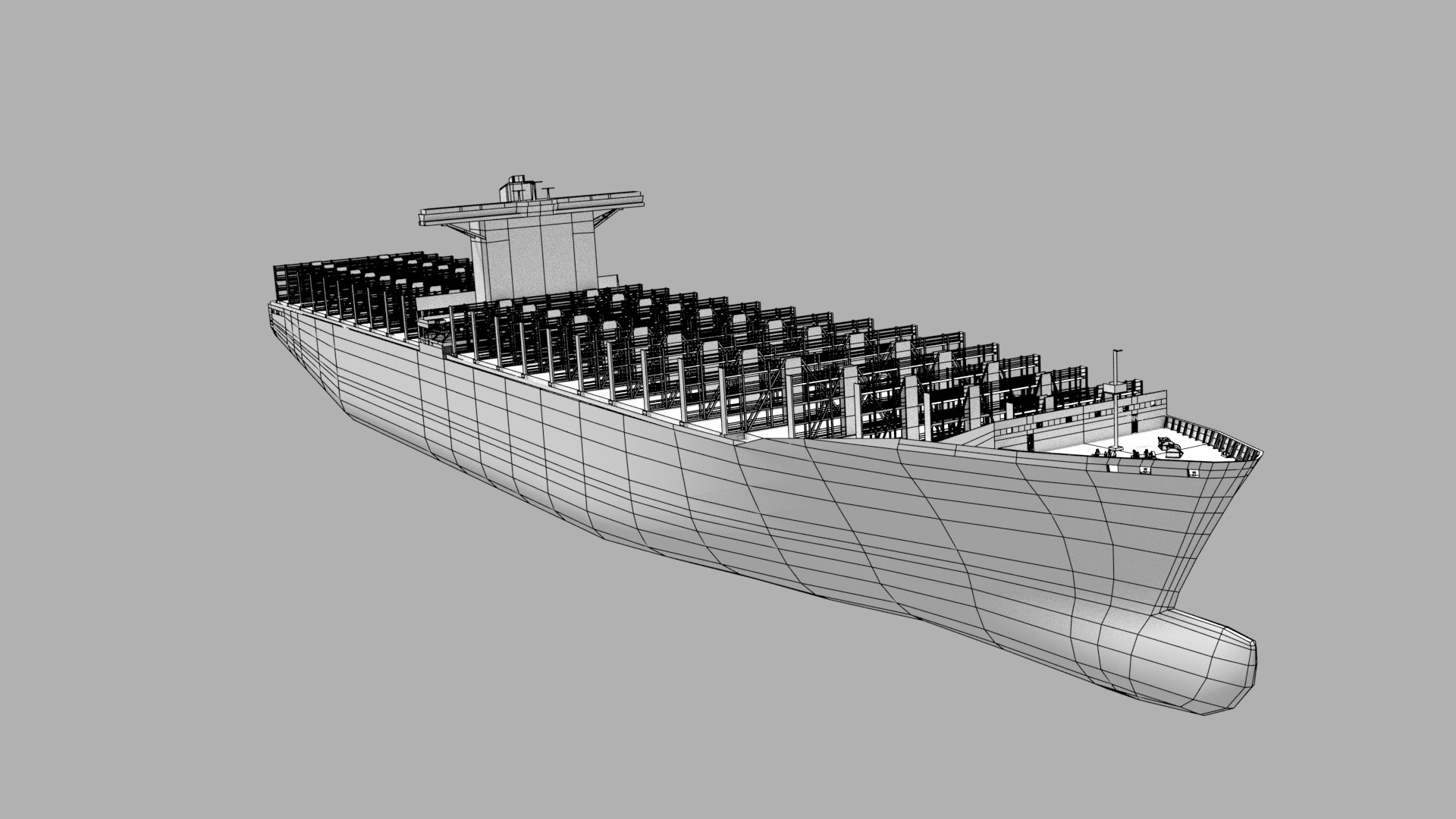 3D Container Ship - TurboSquid 1360575
