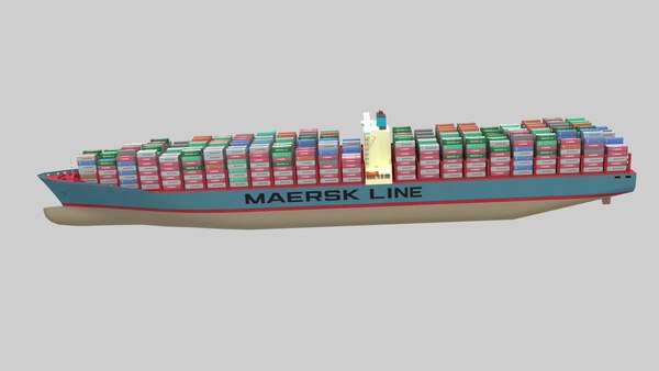 3D container ship - TurboSquid 1360575