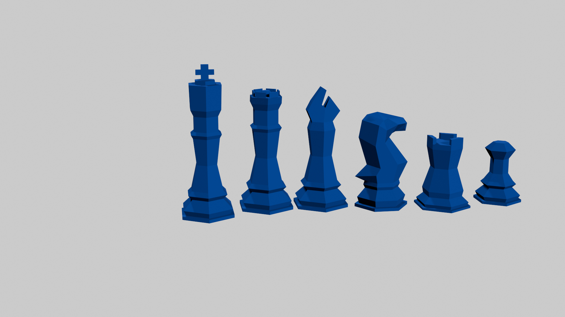 Low Poly Chess Pieces 3D Model - TurboSquid 2180340