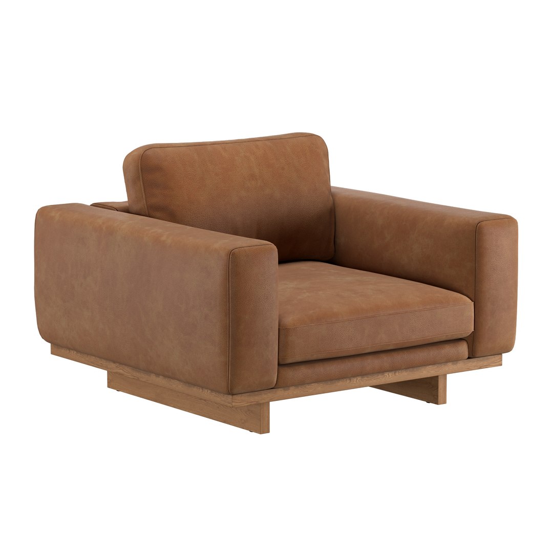 Novato Leather Chair Model - TurboSquid 2187380