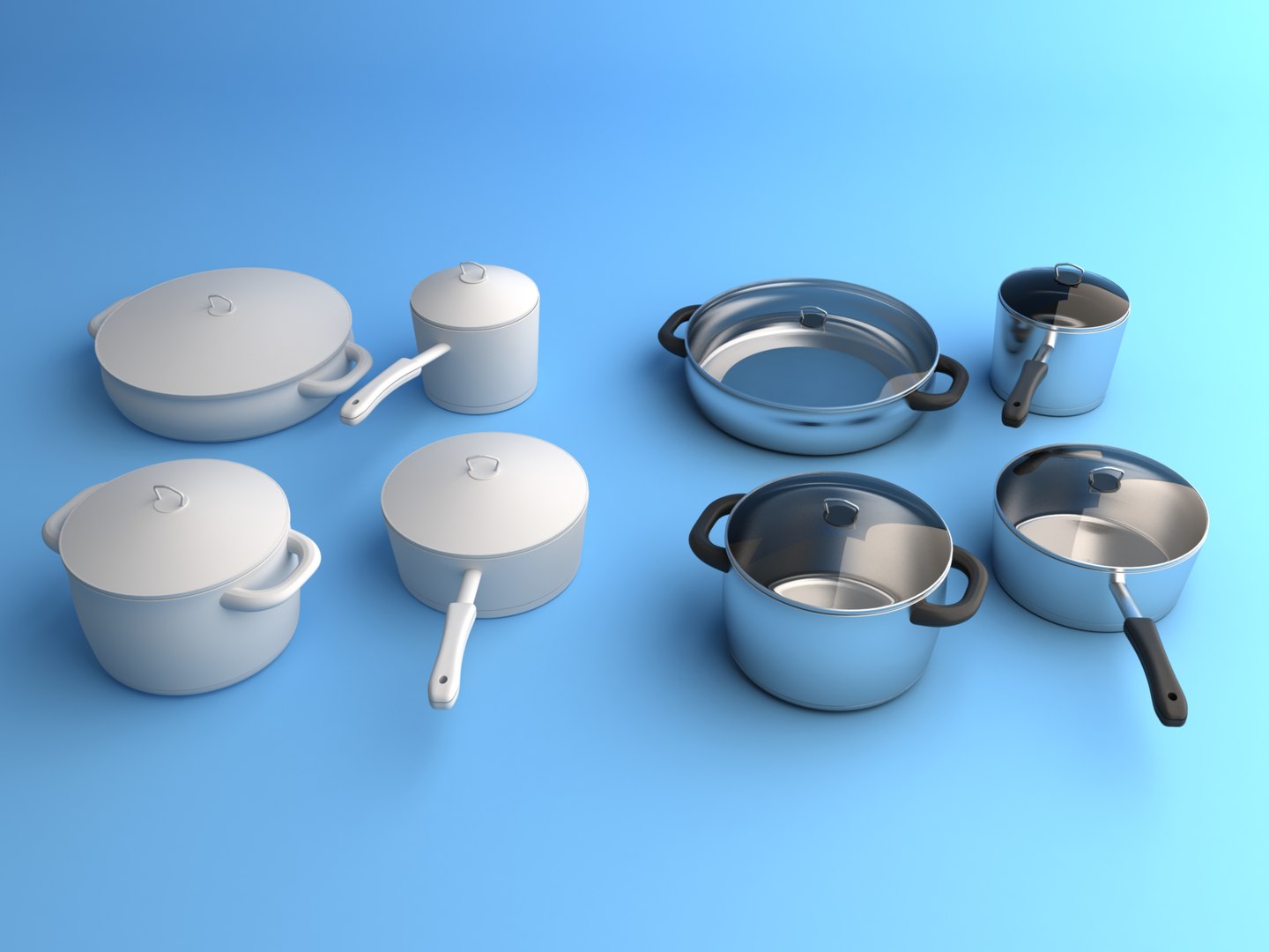 Cookware Settings 3d Max