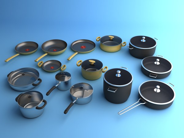 cookware settings 3d max