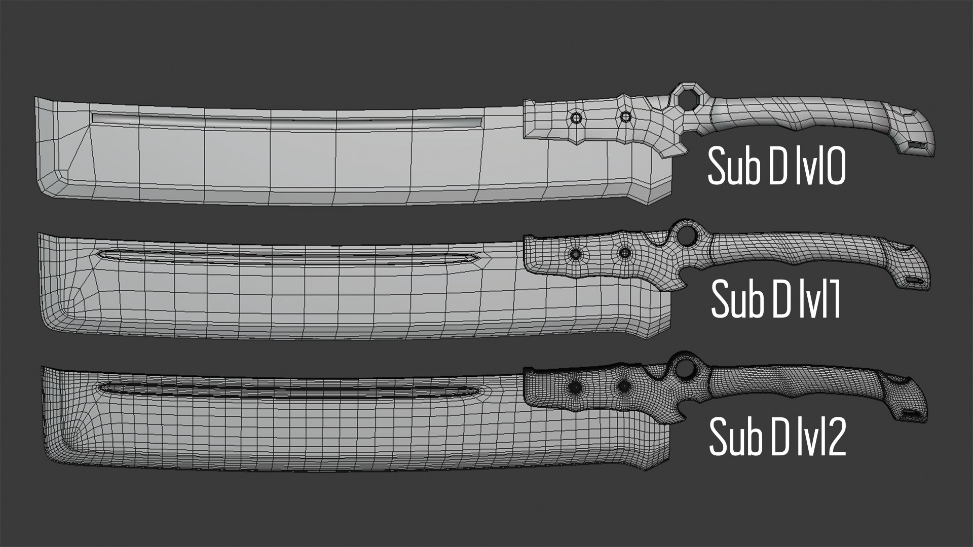 Damascus Cleaver Zombie Model - TurboSquid 1621273