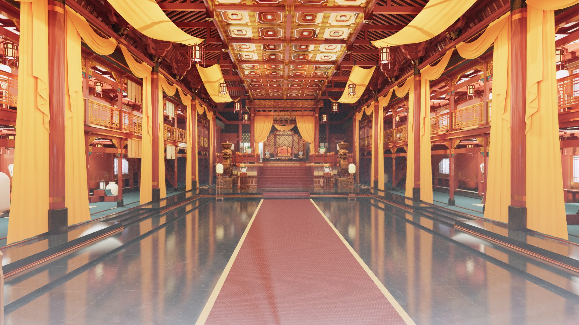 Chinese Palace Interior-A1 Model - TurboSquid 2138267