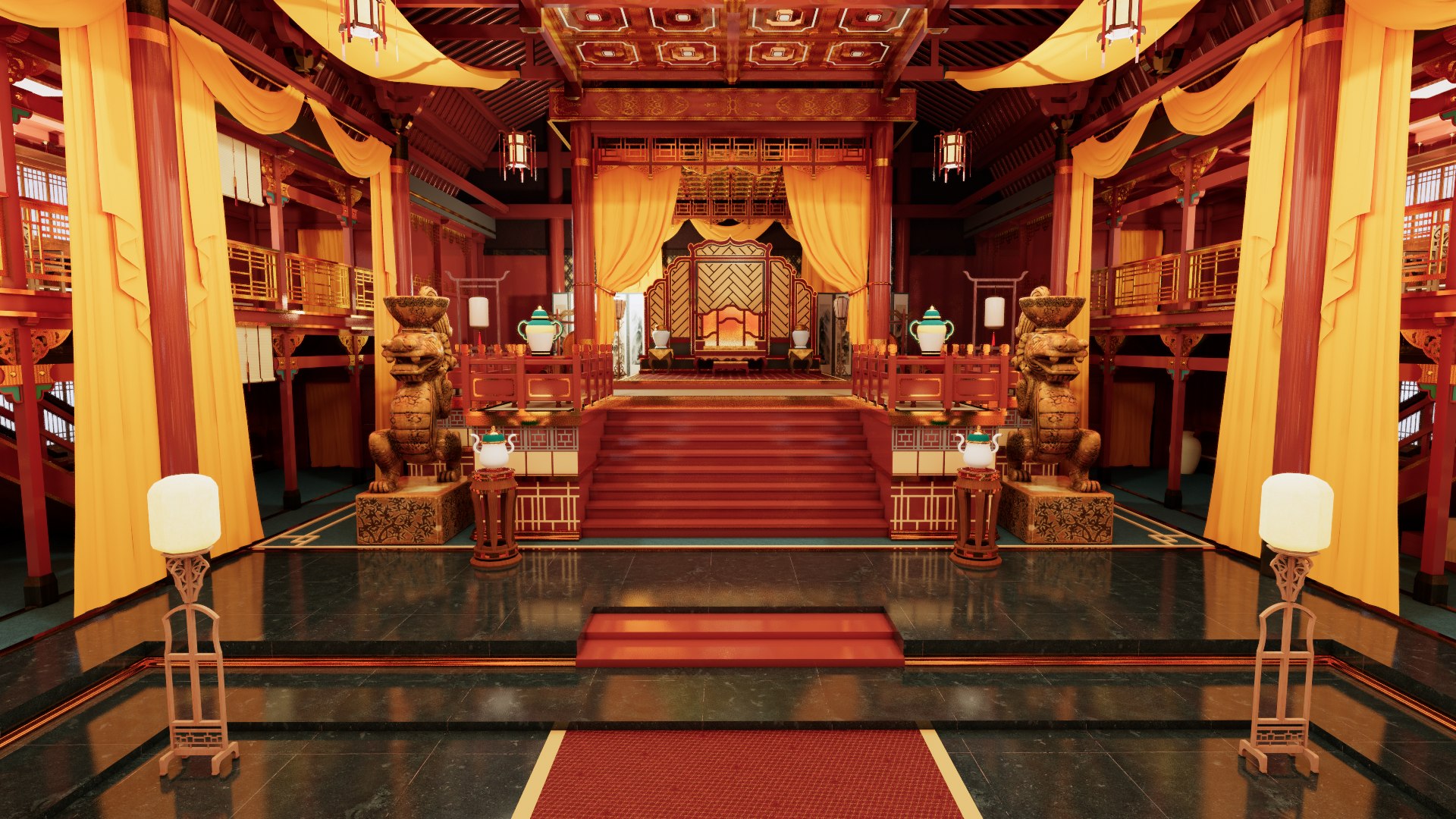 Chinese Palace Interior-A1 Model - TurboSquid 2138267