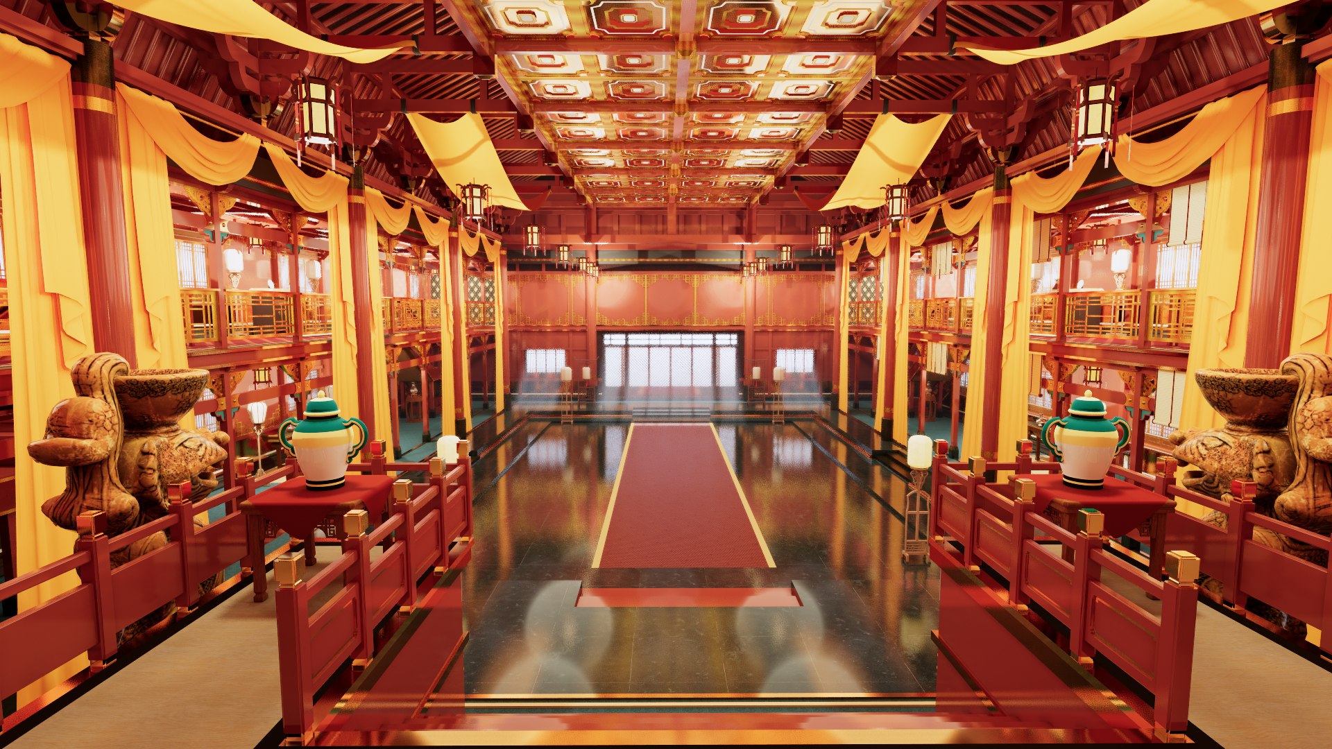 Chinese Palace Interior-A1 Model - TurboSquid 2138267