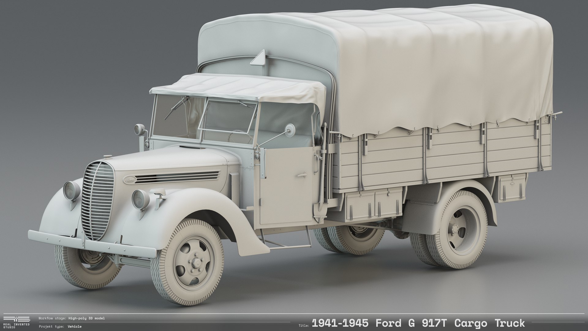 3D Ford G 917T Cargo Truck - TurboSquid 2281268