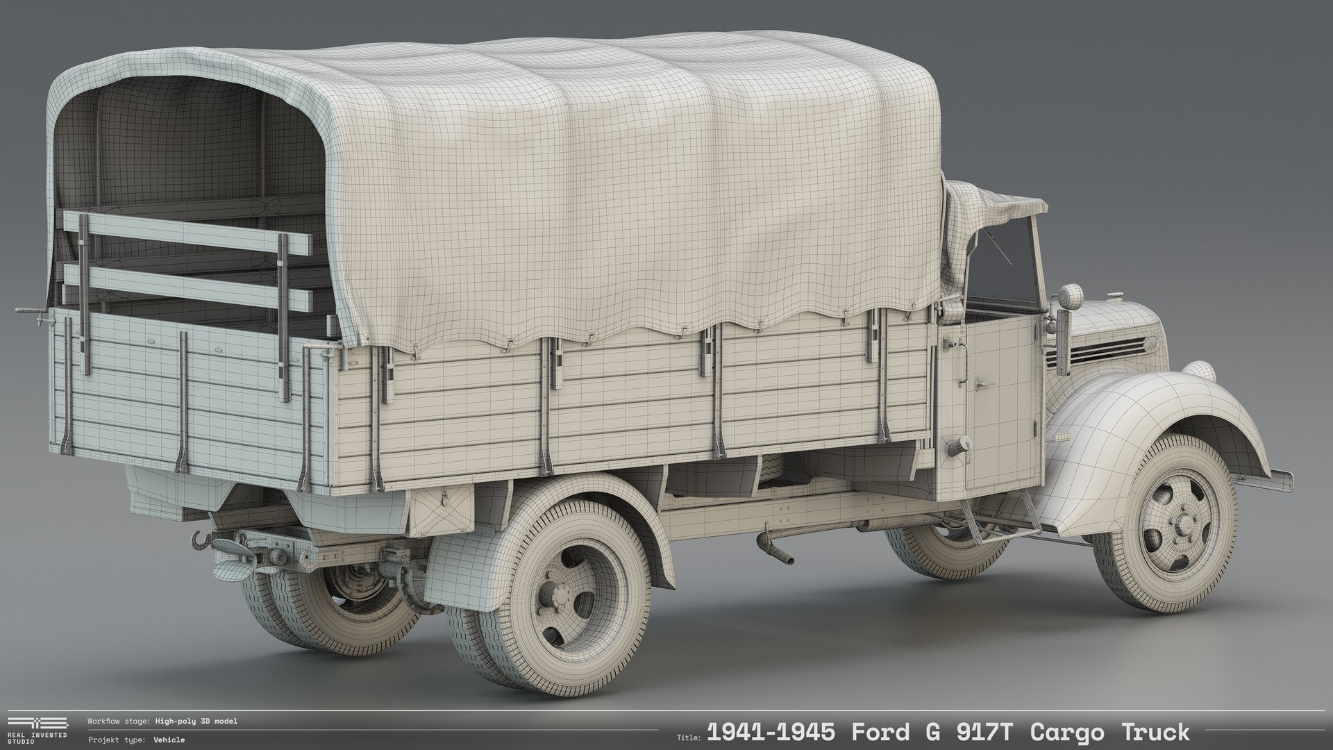 3D Ford G 917T Cargo Truck - TurboSquid 2281268