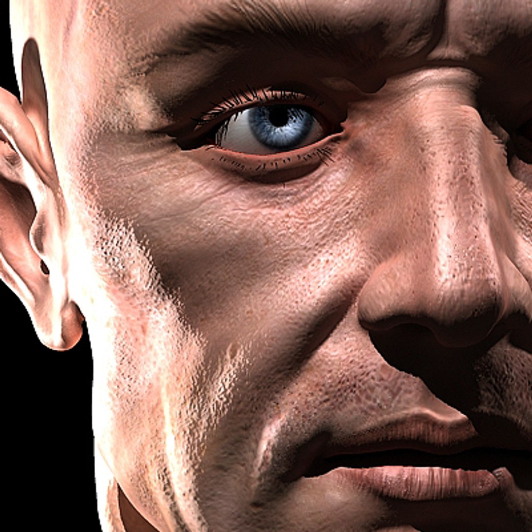 Realistic Head 3d Model