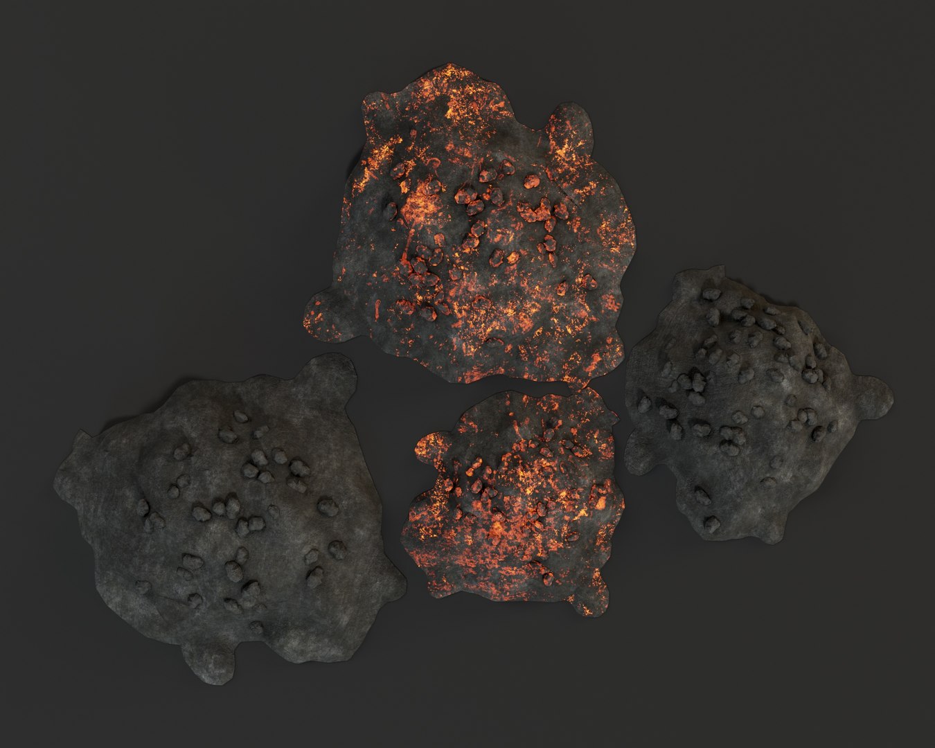 Pile Of Coal 3D Model - TurboSquid 2357155