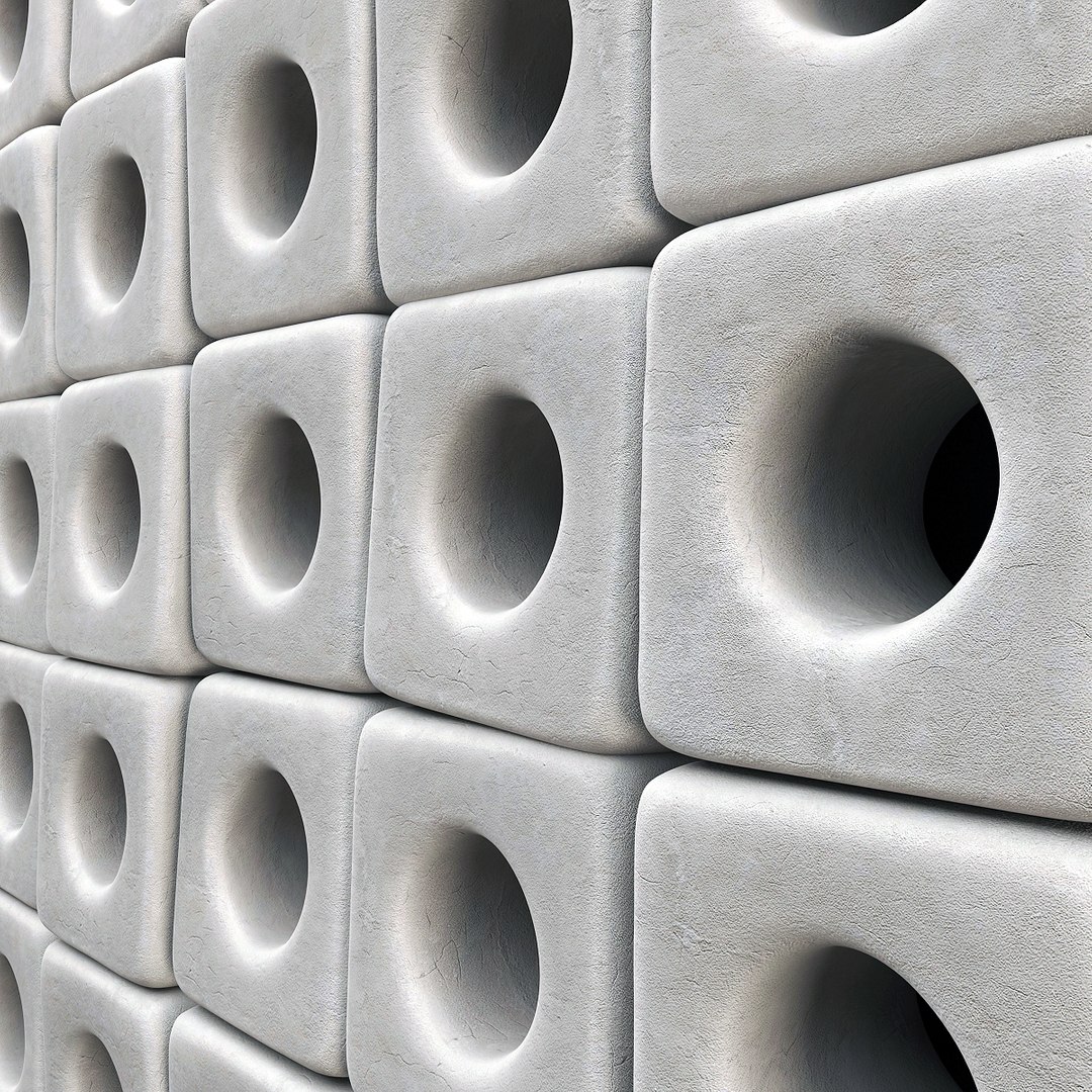 3d model stone panel