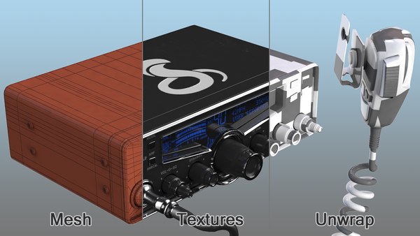 Cobra cb radio 3D model - TurboSquid 1605294