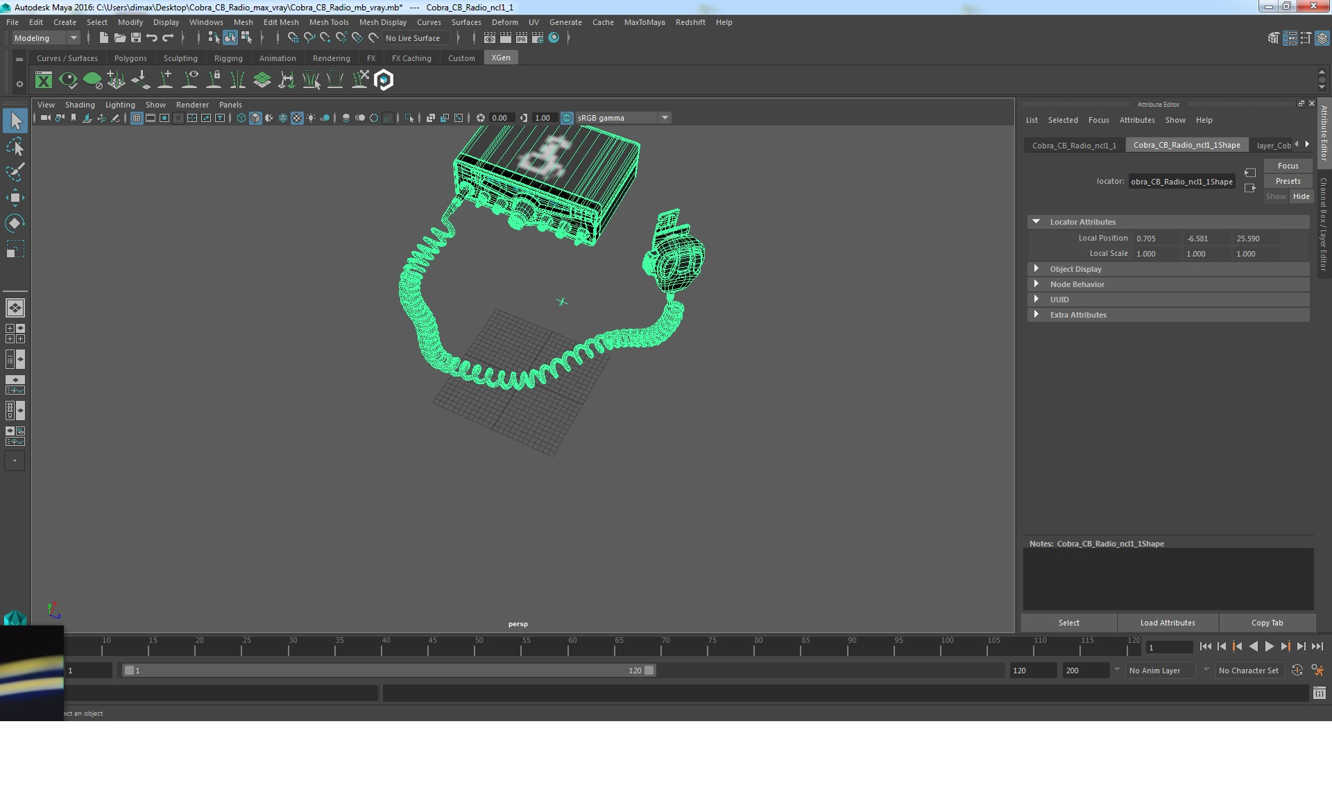 Cobra cb radio 3D model - TurboSquid 1605294
