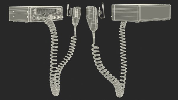 Cobra cb radio 3D model - TurboSquid 1605294
