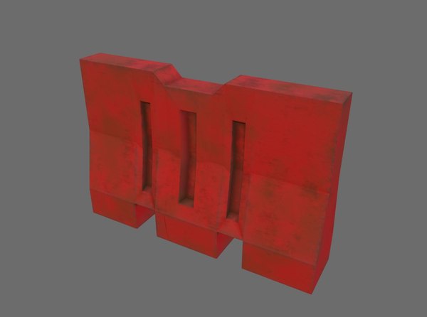 Traffic barrier model - TurboSquid 1341331
