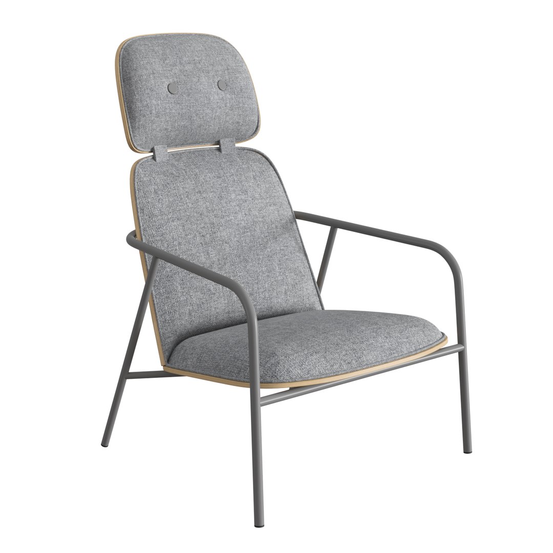 Pad Lounge Chair High 3D model - TurboSquid 1944202