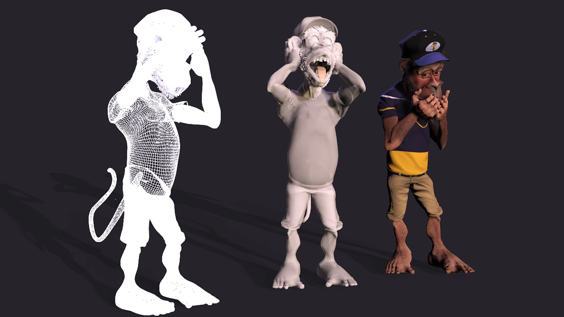 3D Monkey - TurboSquid 1835692