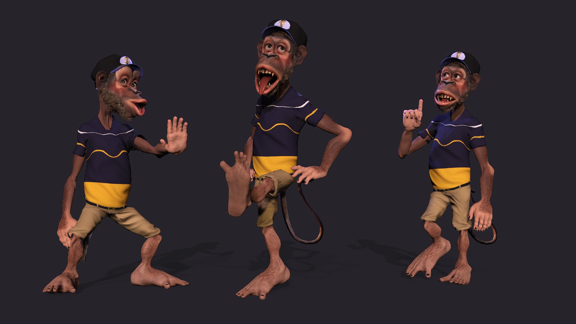 3D Monkey - TurboSquid 1835692