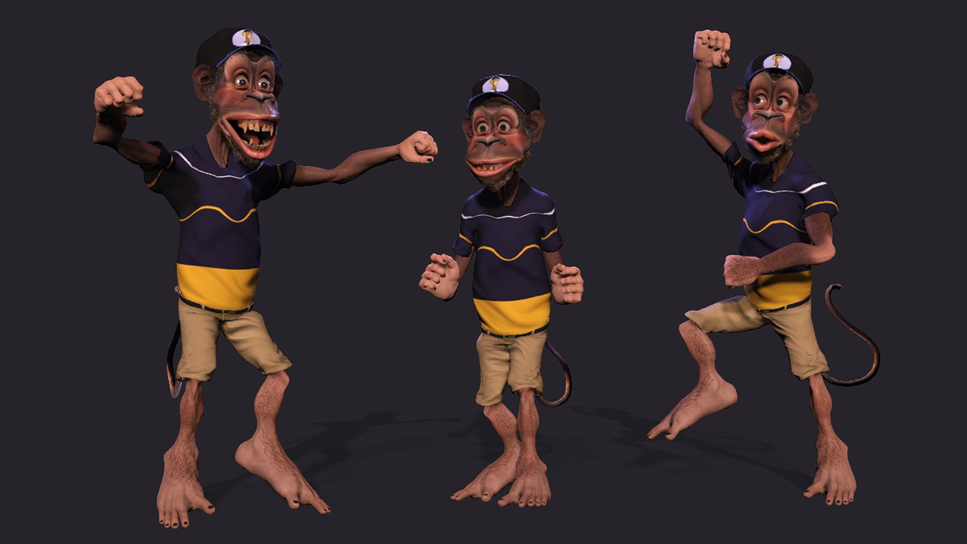 3D Monkey - TurboSquid 1835692