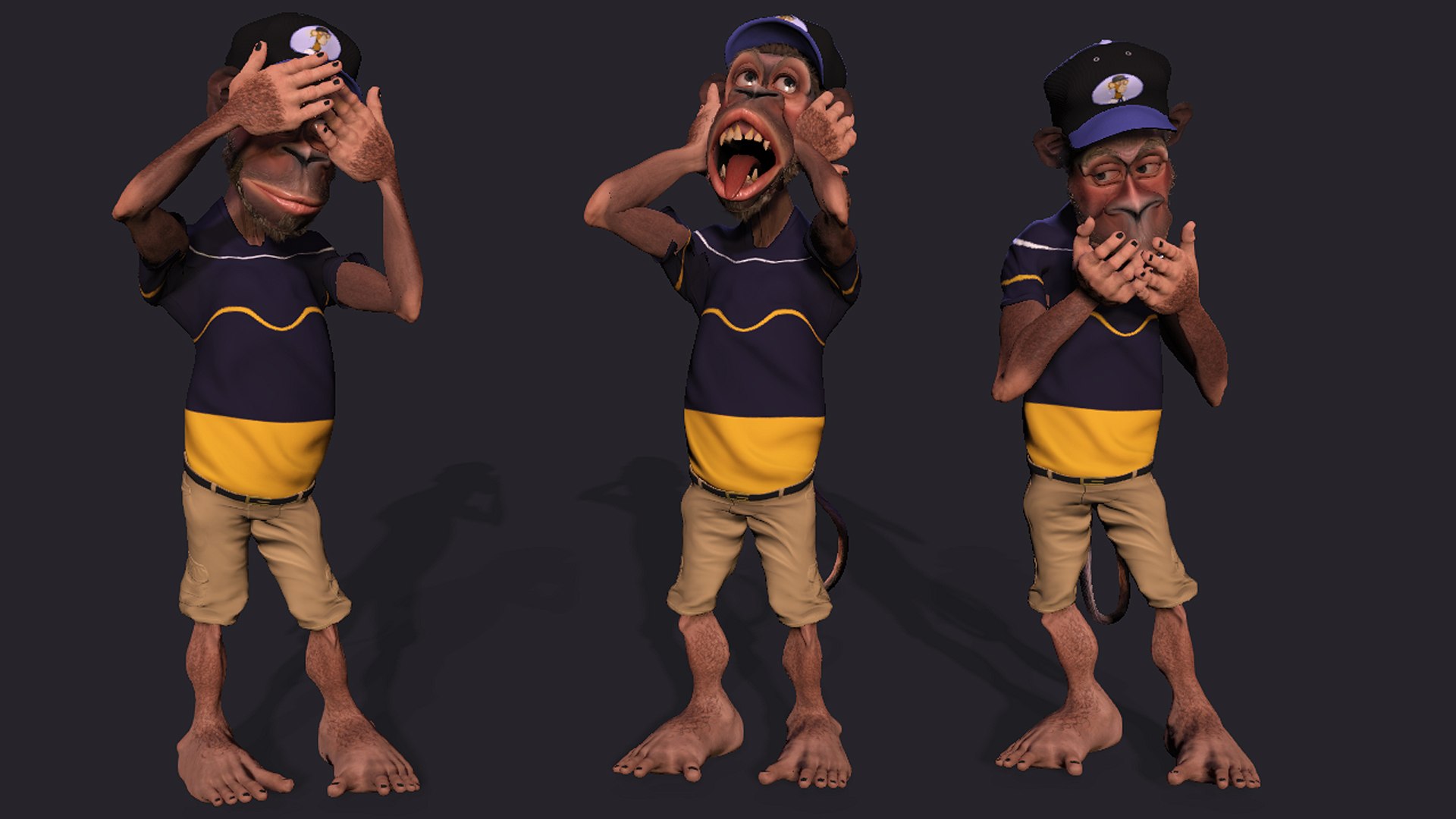 3D Monkey - TurboSquid 1835692