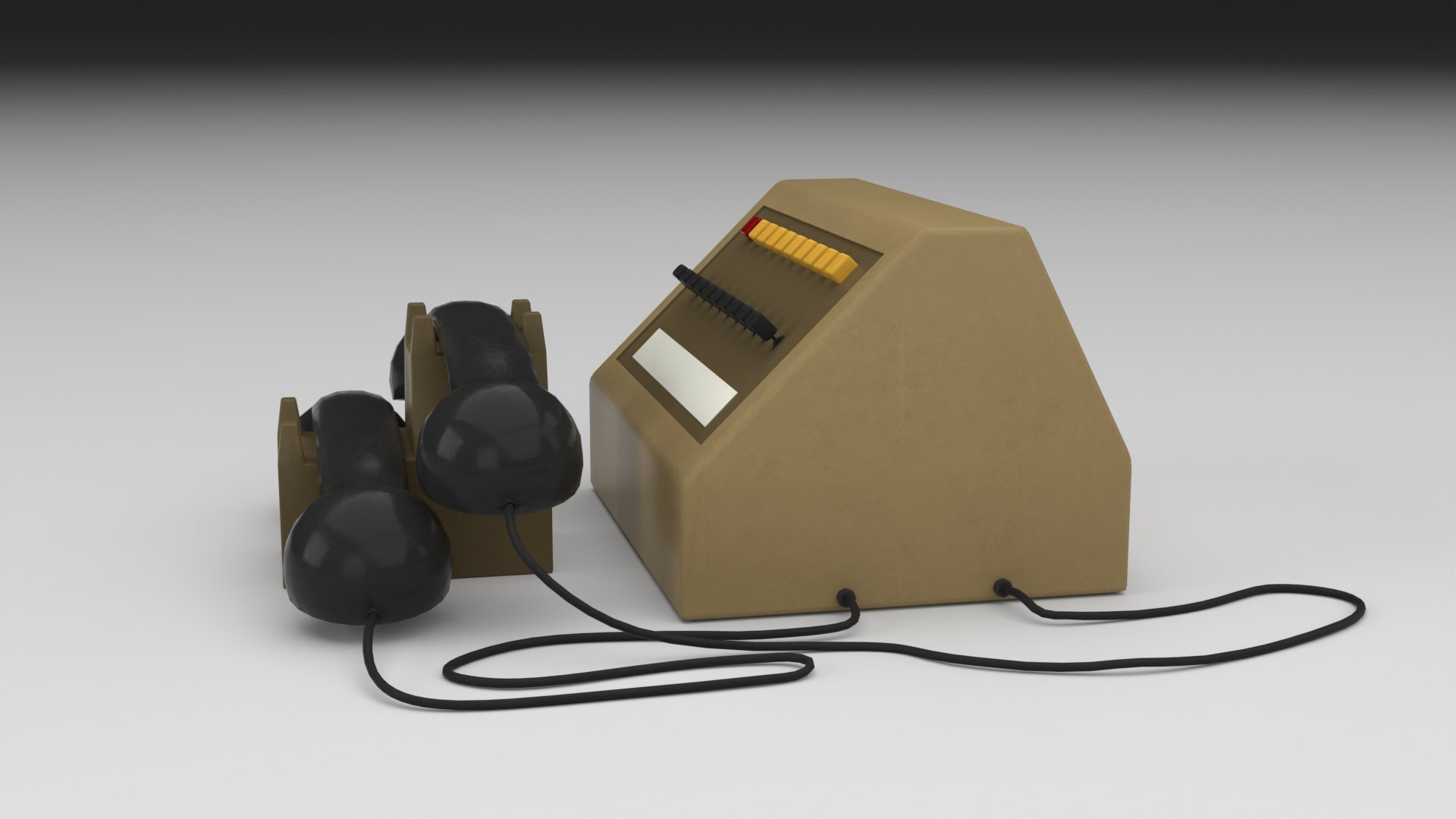 3D Retro Conference Intercom Model - TurboSquid 1824450