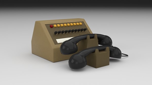 3D Retro Conference Intercom model - TurboSquid 1824450