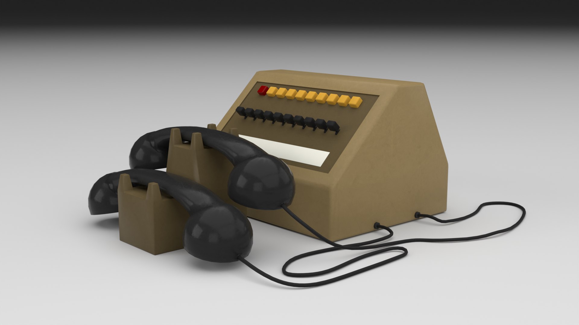 3D Retro Conference Intercom Model - TurboSquid 1824450