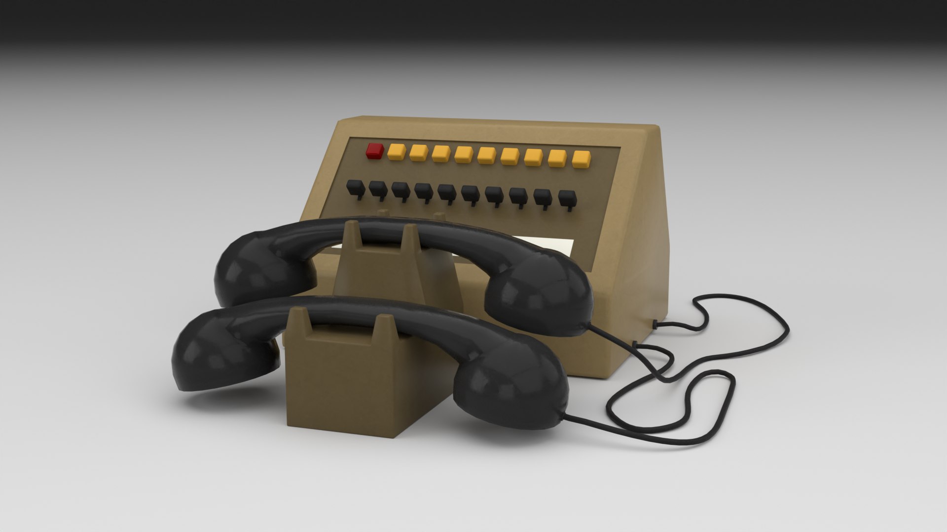 3D Retro Conference Intercom Model - TurboSquid 1824450
