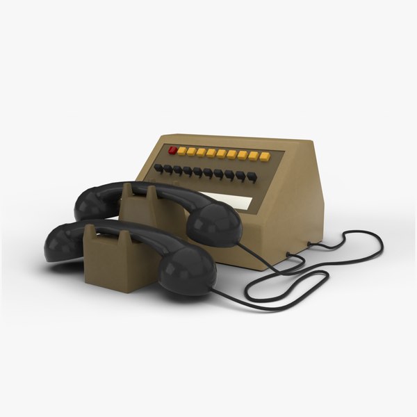 3D Retro Conference Intercom model - TurboSquid 1824450