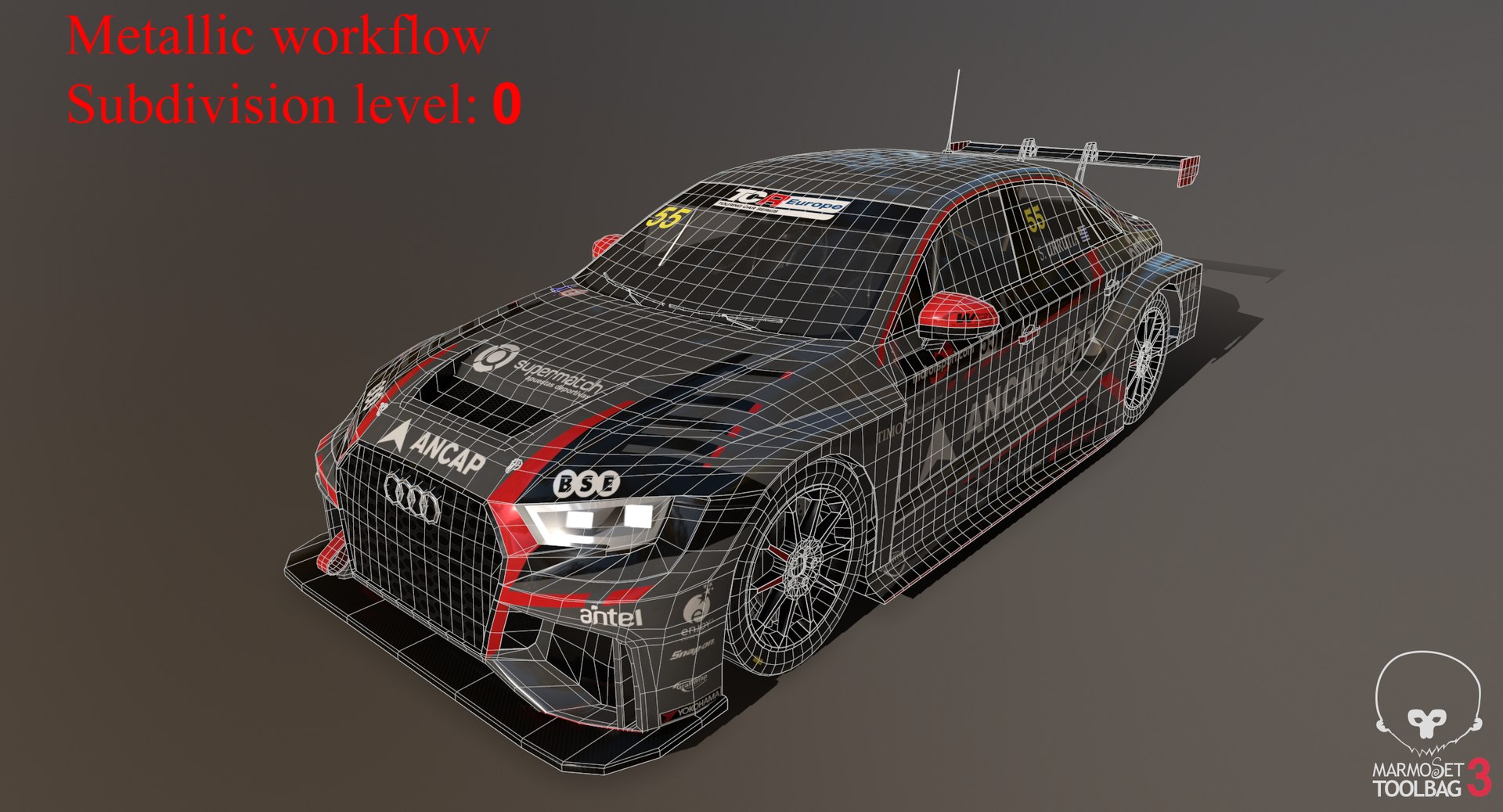 Audi rs3 lms tcr 3D - TurboSquid 1384730