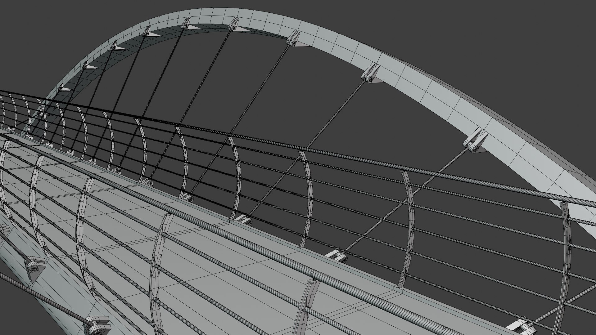 3D Pedestrian Bridge PBR V Model - TurboSquid 2272606